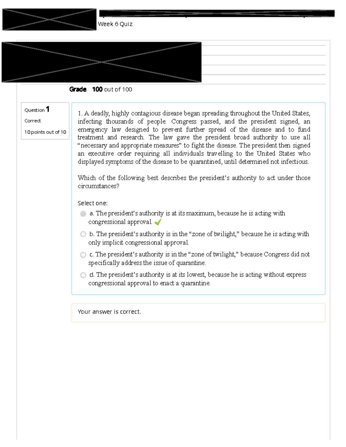 Week 6 Quiz copy RE - week 6 Quiaz - 4XHVWLRQ &RUUHFW SRLQWV RXW RI - Studocu