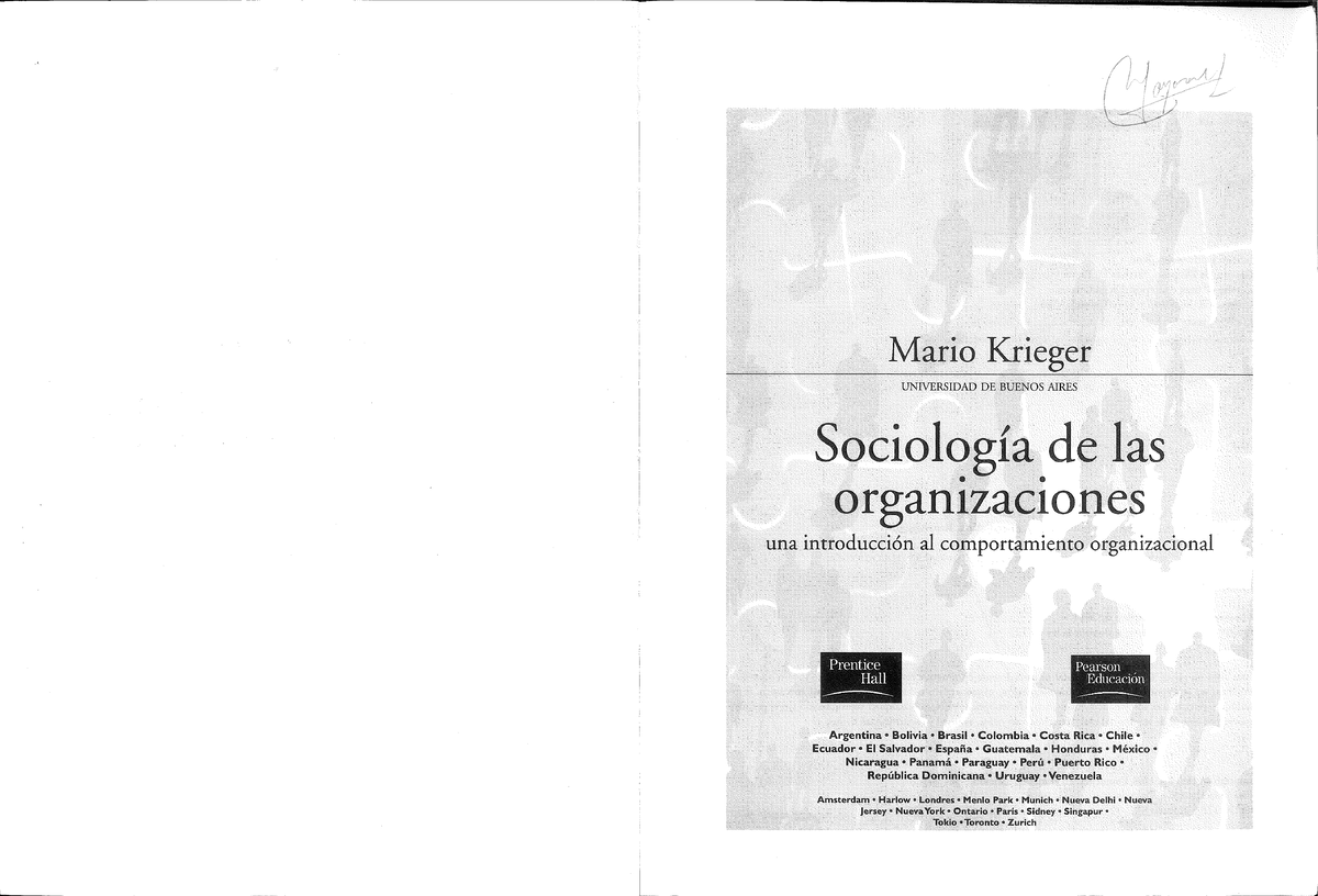 Krieger - Sociologia de las organizaciones - Cap 4 - Comportamiento ...