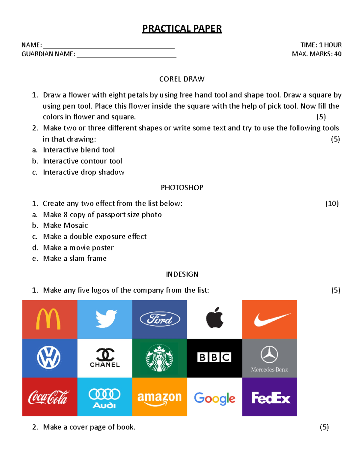 Practical Paper advanced - PRACTICAL PAPER NAME ...