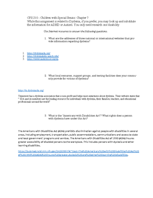 CFS Ch 3 - Notes for Chapter 3 of assigned textbook - Body Changes o ...