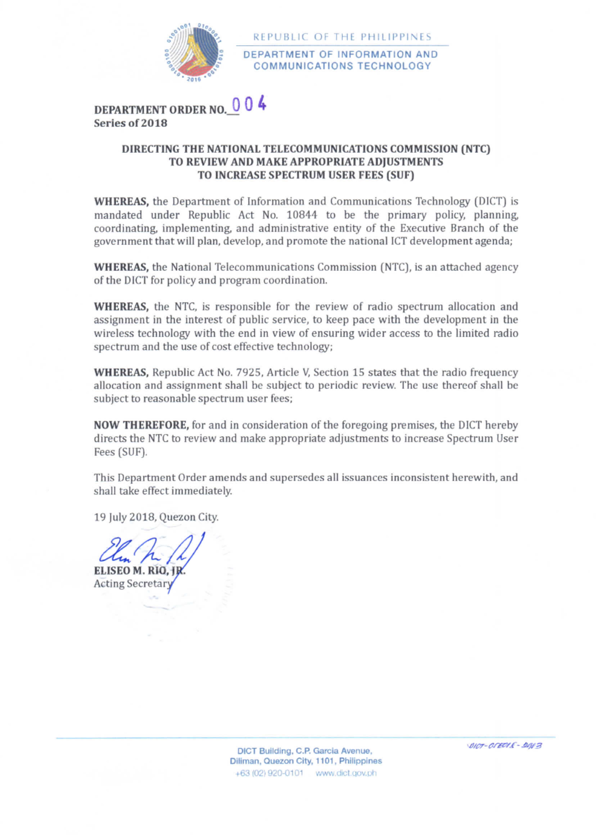 Policy Guidelines For The Entry Of A New Major Player in the Public ...