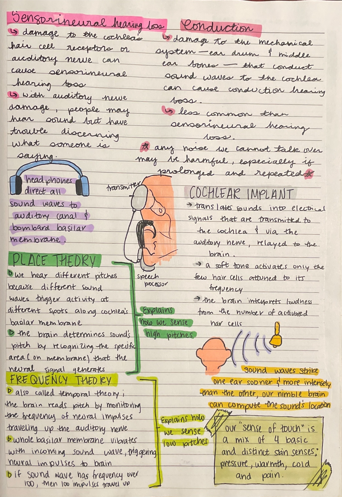 Note37 - Cute, colorful, and informational notes about psychology taken ...
