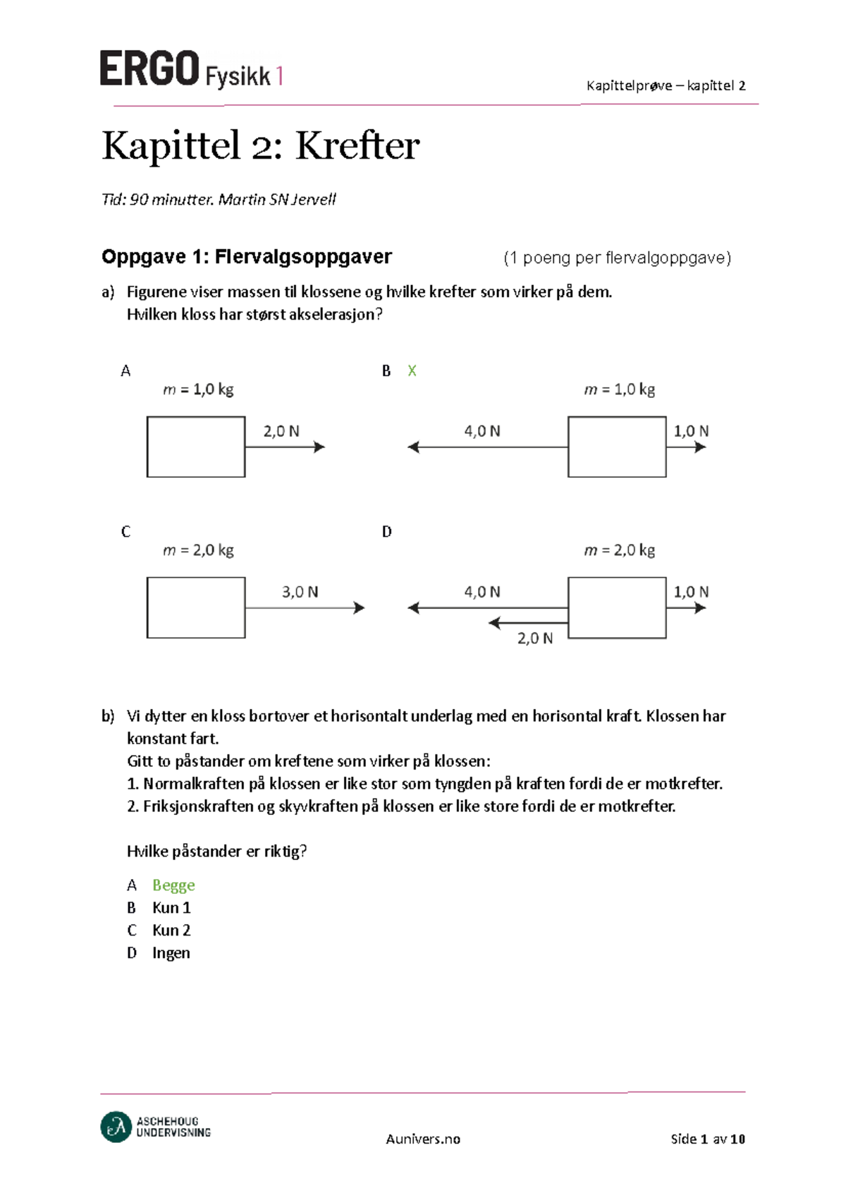 Kapittelprøve kapittel 2 Faktisk Onklig Innlevering - Kapittel 2 ...