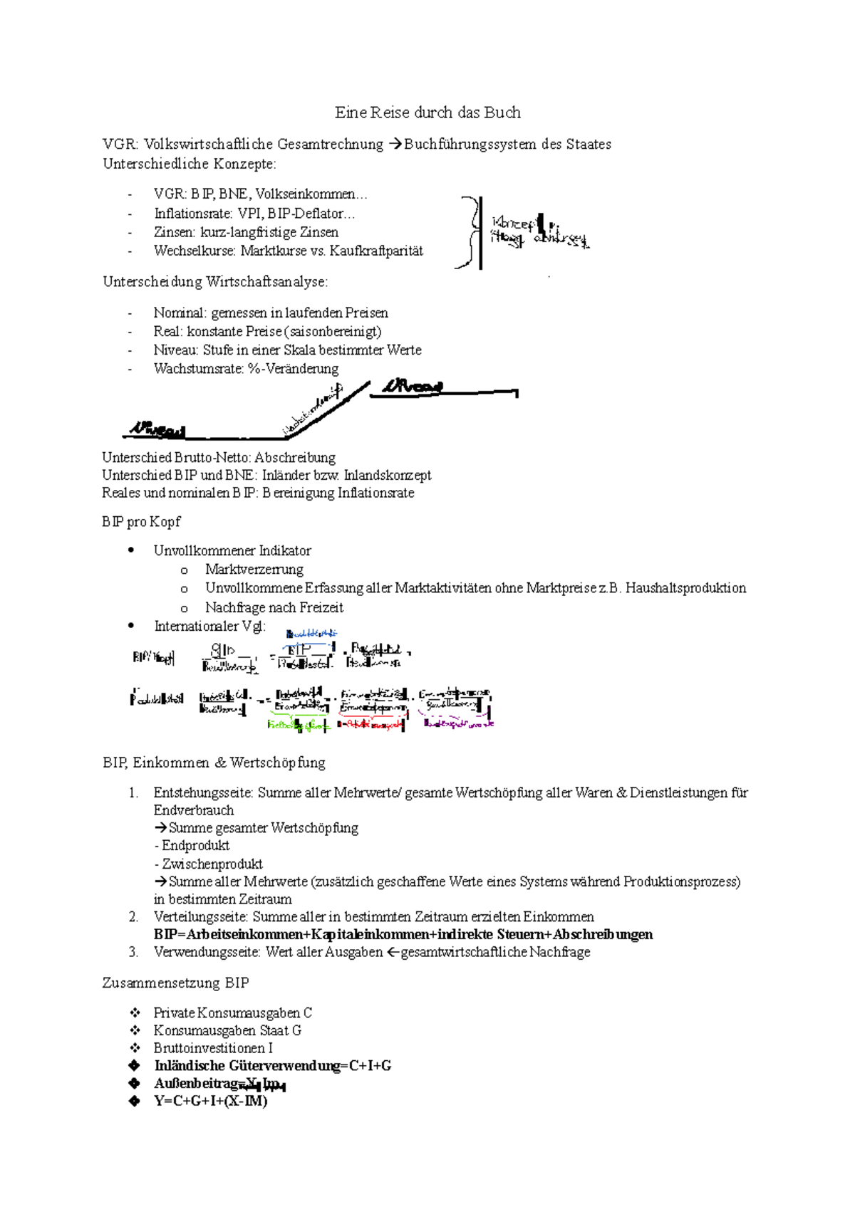 3. Vorlesung - Dieses Dokument ist eine Mitschrift zu dem Fach Makroökonomie - Eine Reise durch ...
