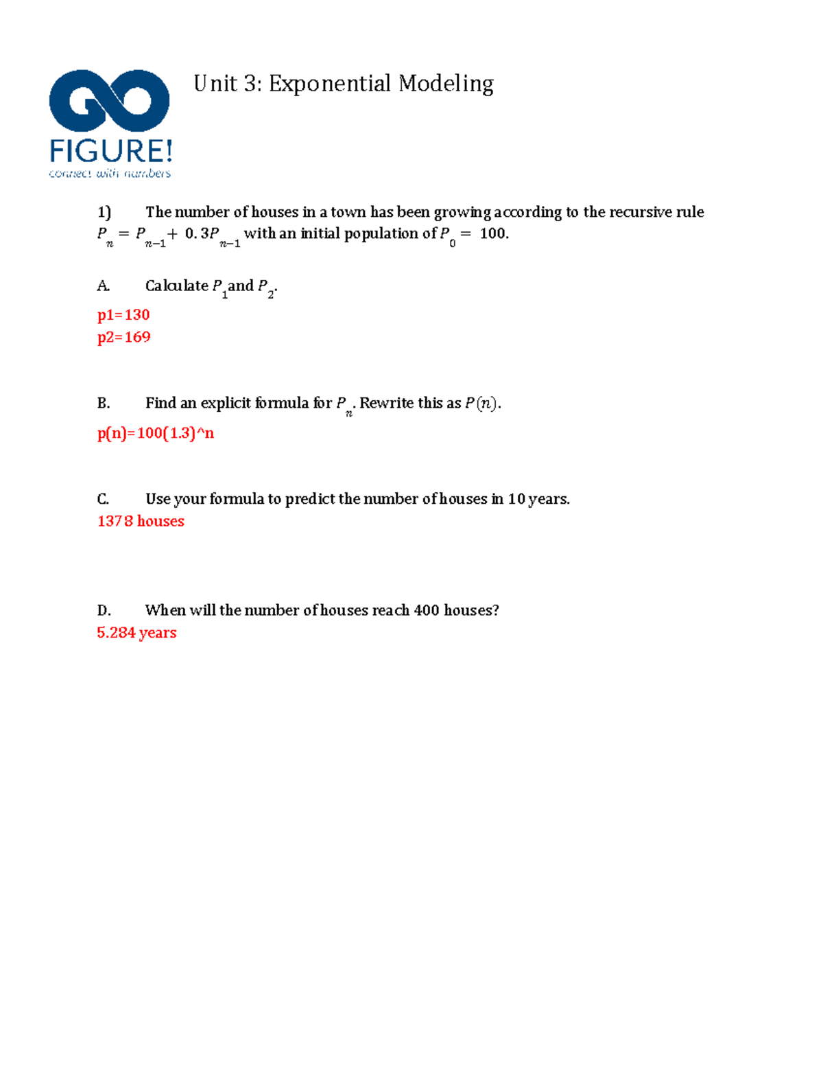 Mat 102 Unit 3.2 Exponential Modeling - Unit 3: Exponential Modeling ...