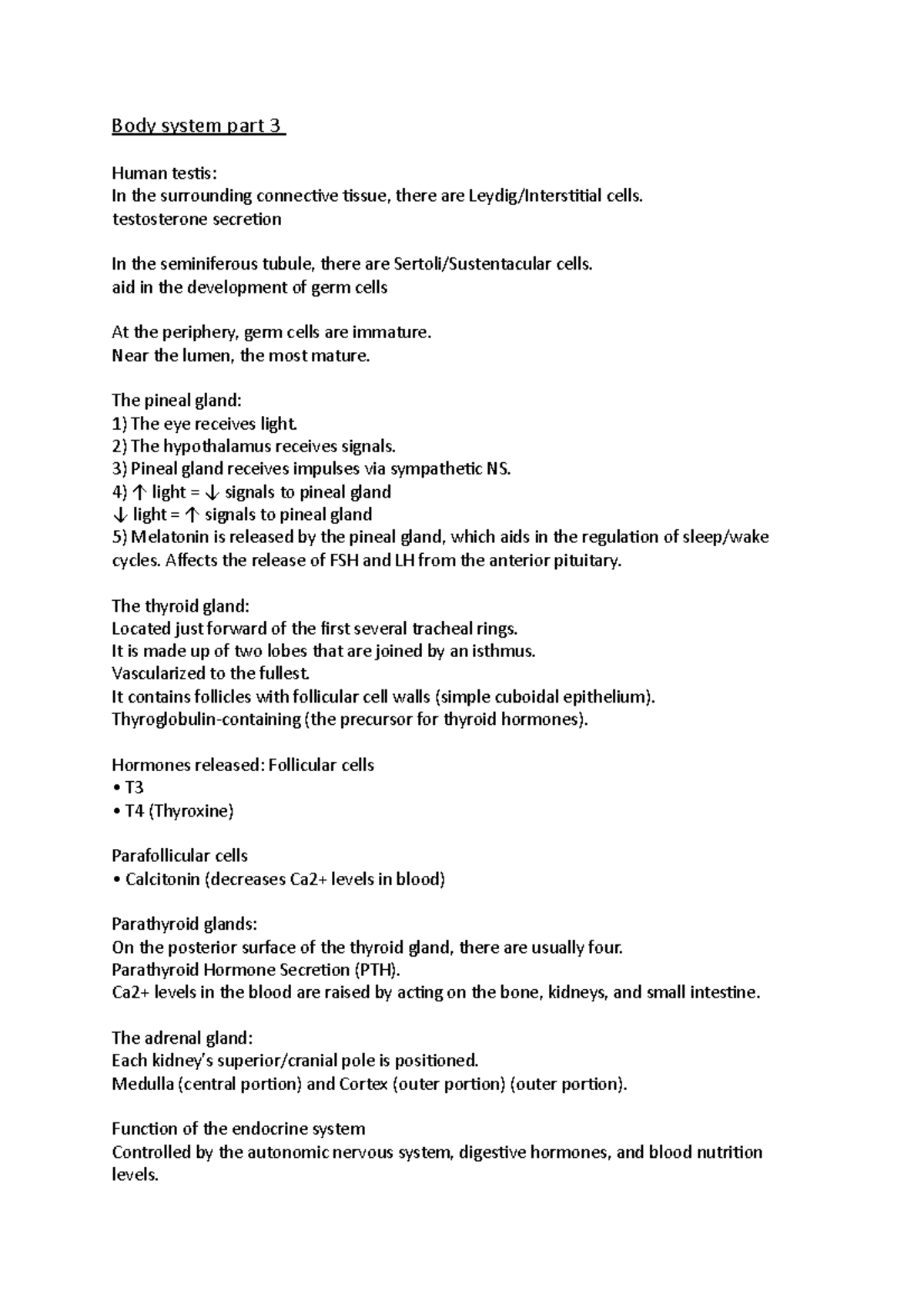 Body system part 3 - These subtopics are included in Anatomy and ...