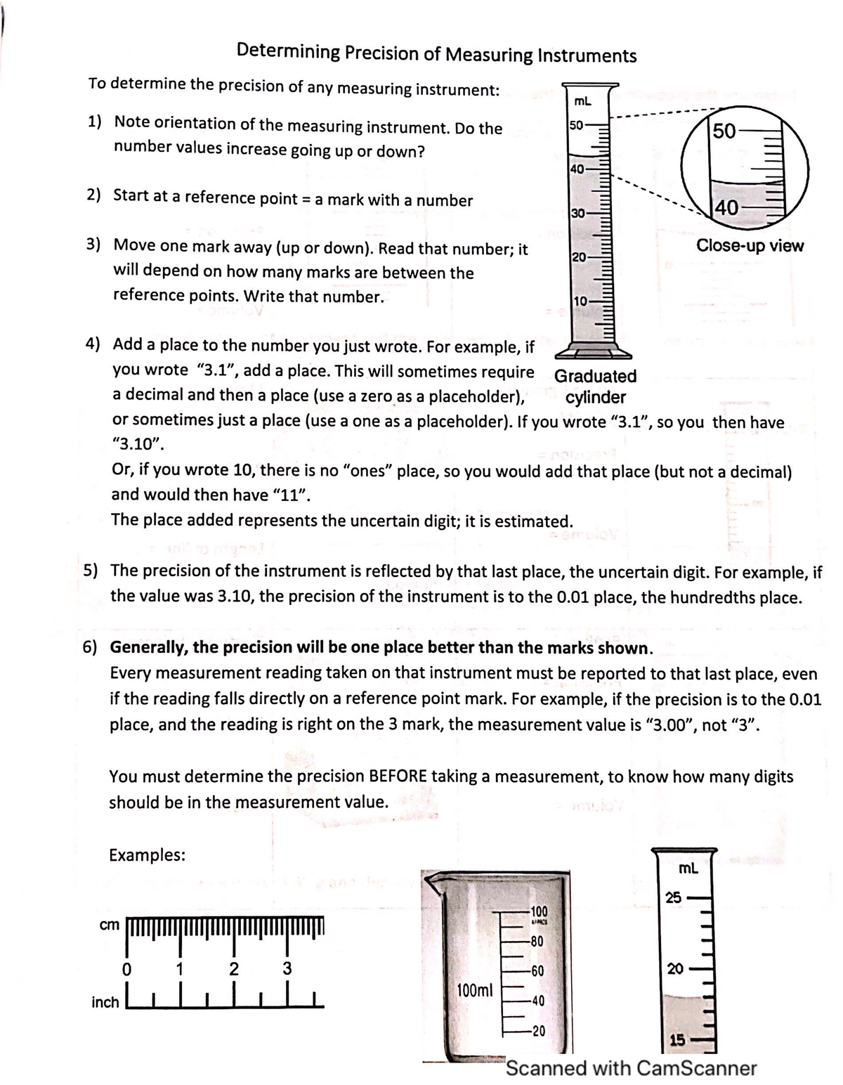 Precision questions - CHEM 9 - Studocu