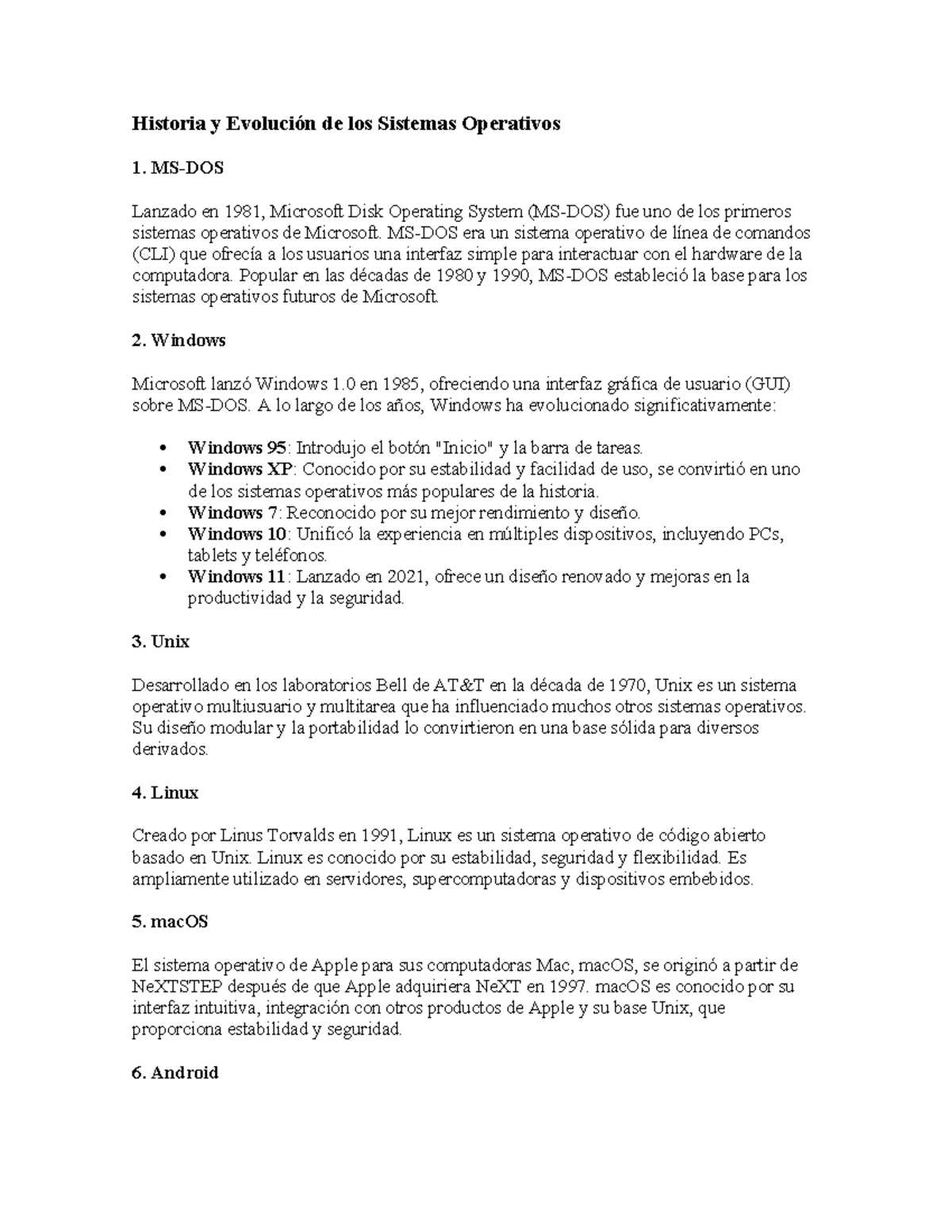 Historia y Evolución de los Sistemas Operativos - MS-DOS Lanzado en ...
