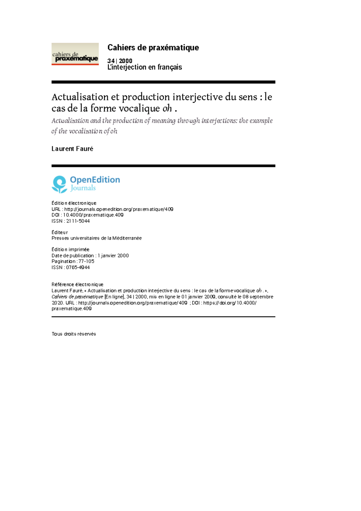 Praxematique-409 - articlee - Cahiers de praxématique 34 | 2000 L ...
