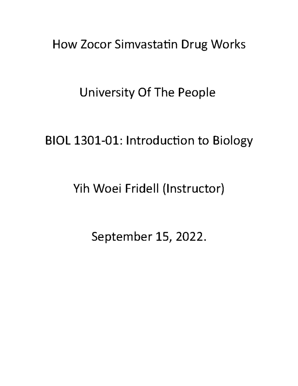 How Zocor Simva-WPS Office - How Zocor Simvastatin Drug Works ...