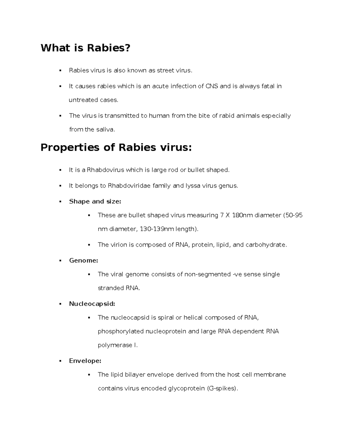 Biology Science 136 - What is Rabies? Rabies virus is also known as ...