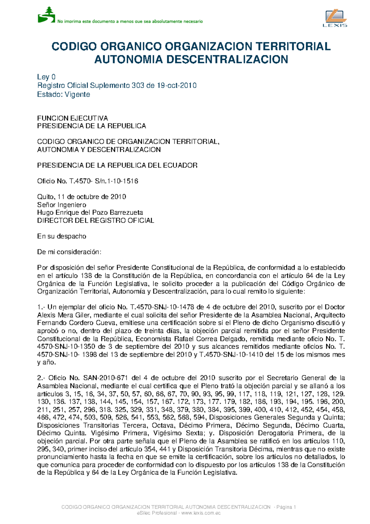 Cotad Cotad Cotad Cotad - CODIGO ORGANICO ORGANIZACION TERRITORIAL ...