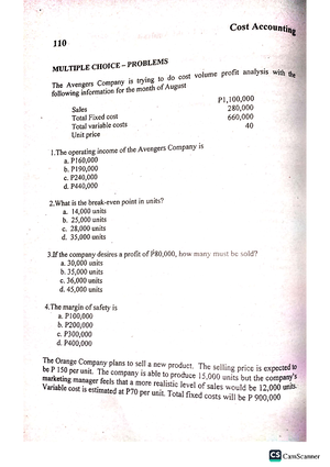 Chapter 5 Problems - Cost Accounting and Control 2019 Edition Author ...
