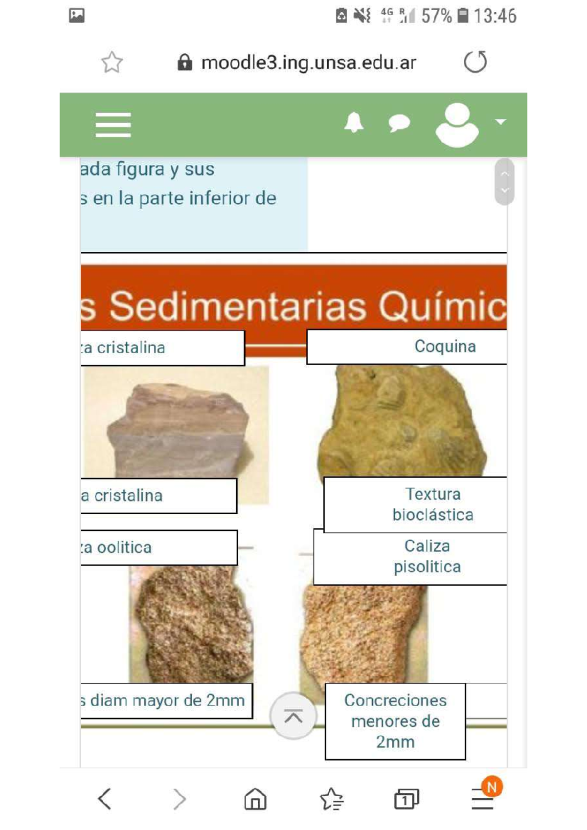 Evaluacion tematica de Rocas sedimentarias 2019 - Geotecnia I - Studocu