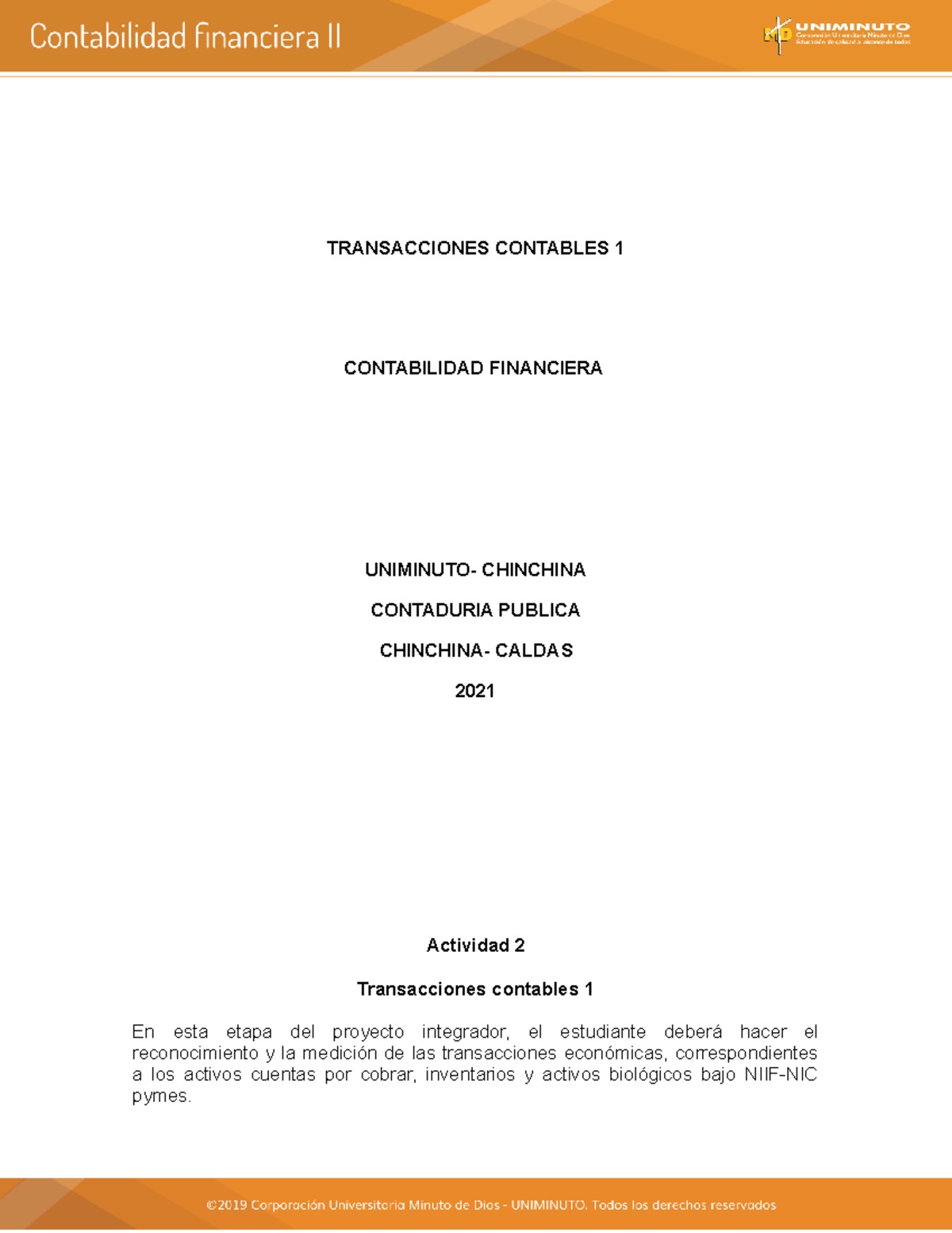 Actividad 2 TRANSACCIONES CONTABLES 1 - TRANSACCIONES CONTABLES 1 ...