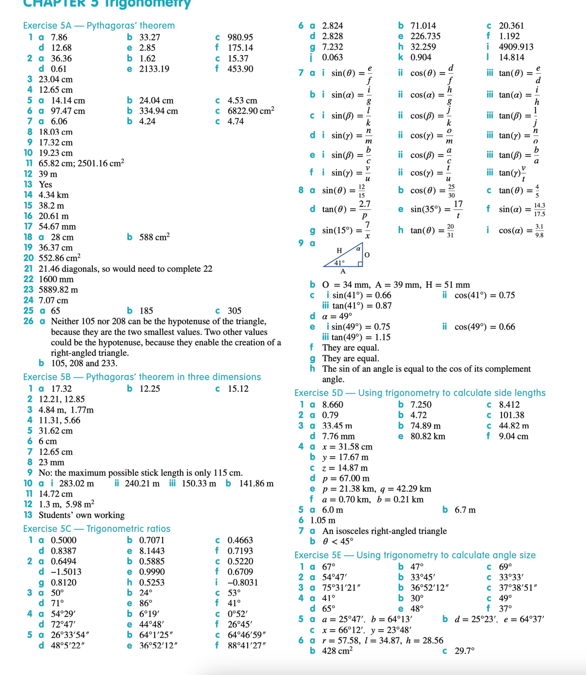 Solutios for trig - good practice - MATH2089 - Studocu