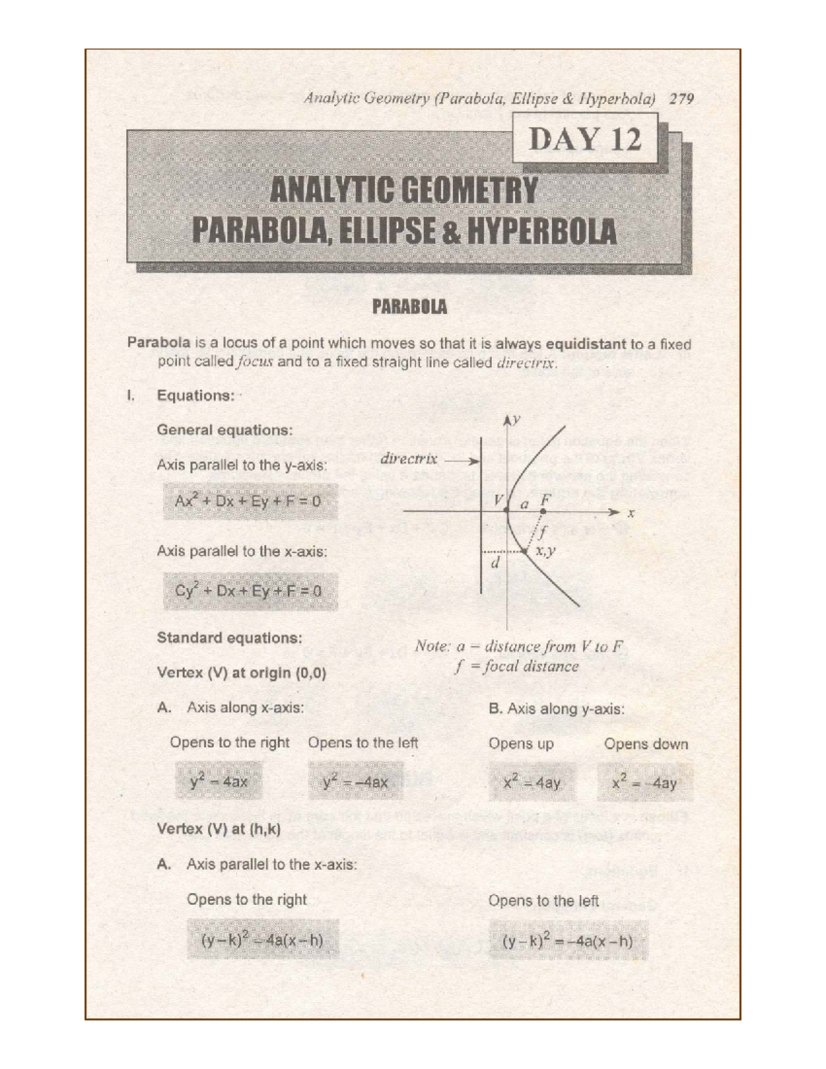 1001 Analytic Geometry 2 - BS Industrial Education - Studocu