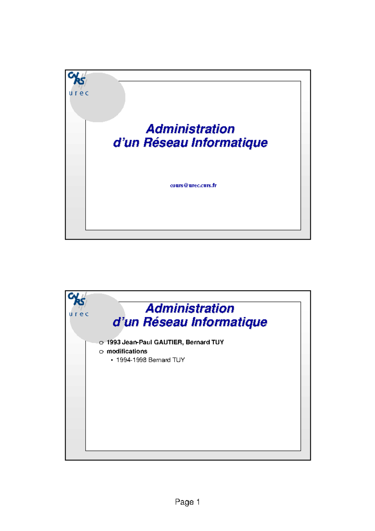 Administration Reseaux Informatique pdf - Administration Administration ...