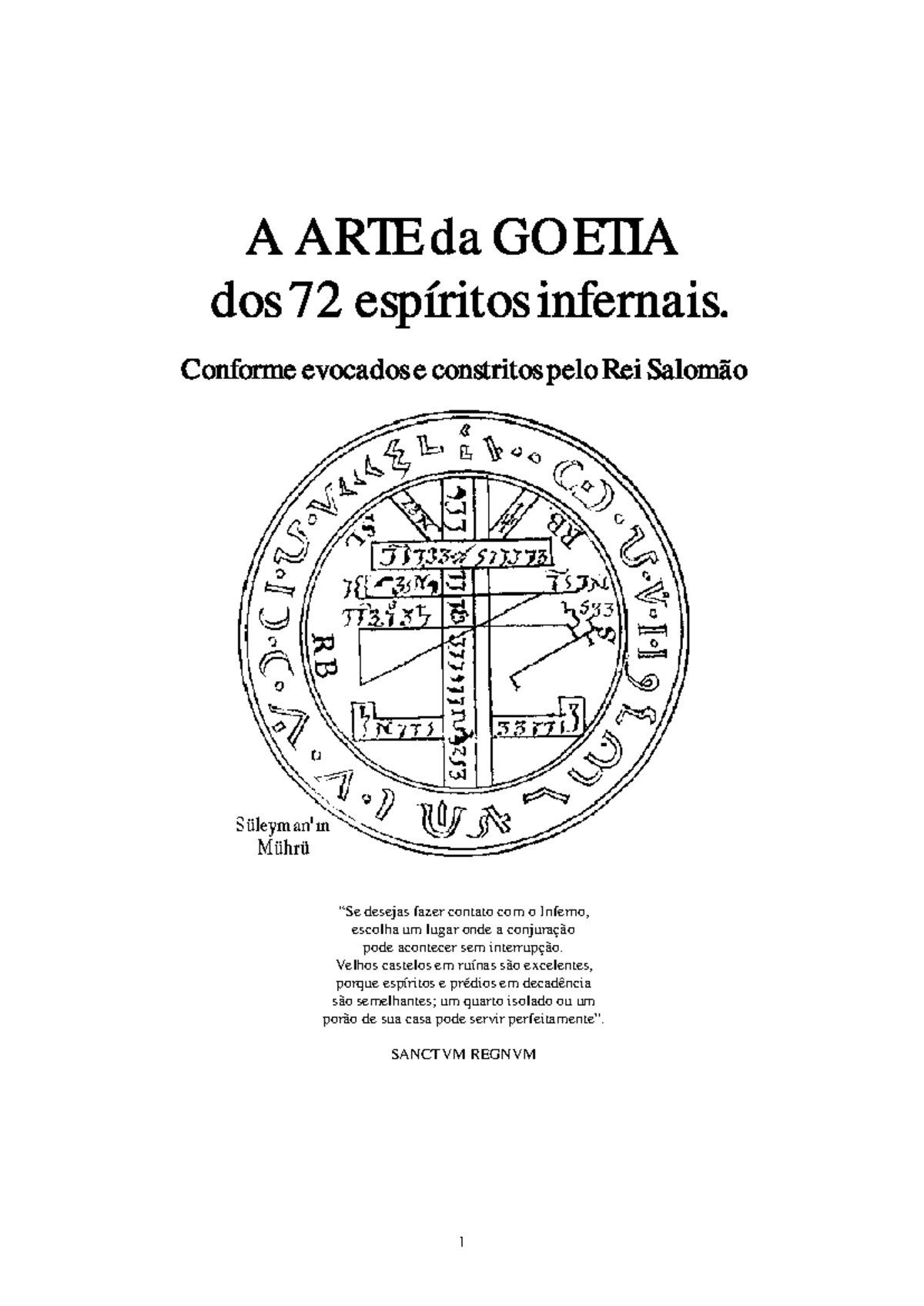 Arte da goetia - arte - A ARTE da GOETIA dos 72 espíritos infernais ...