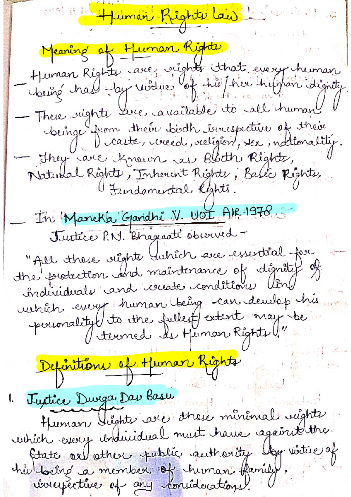 #1 Introduction Human Rights Law- Meaning, Definitions, Evolution ...