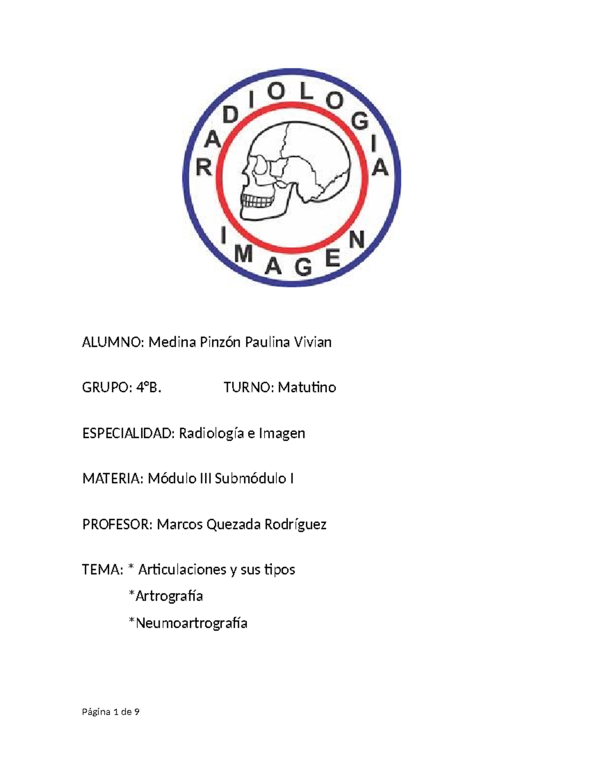 Deferentografia - ALUMNO: Medina Pinzón Paulina Vivian GRUPO: 4°B ...