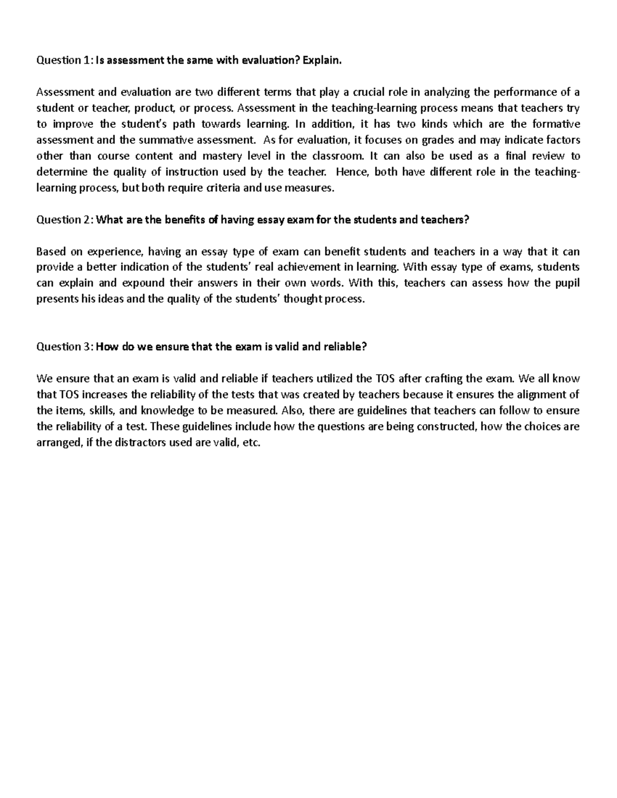 Assessment ED 17 #3 - FOR EDUCATION STUDENTS IN THE NEW CURRICULUM - K ...