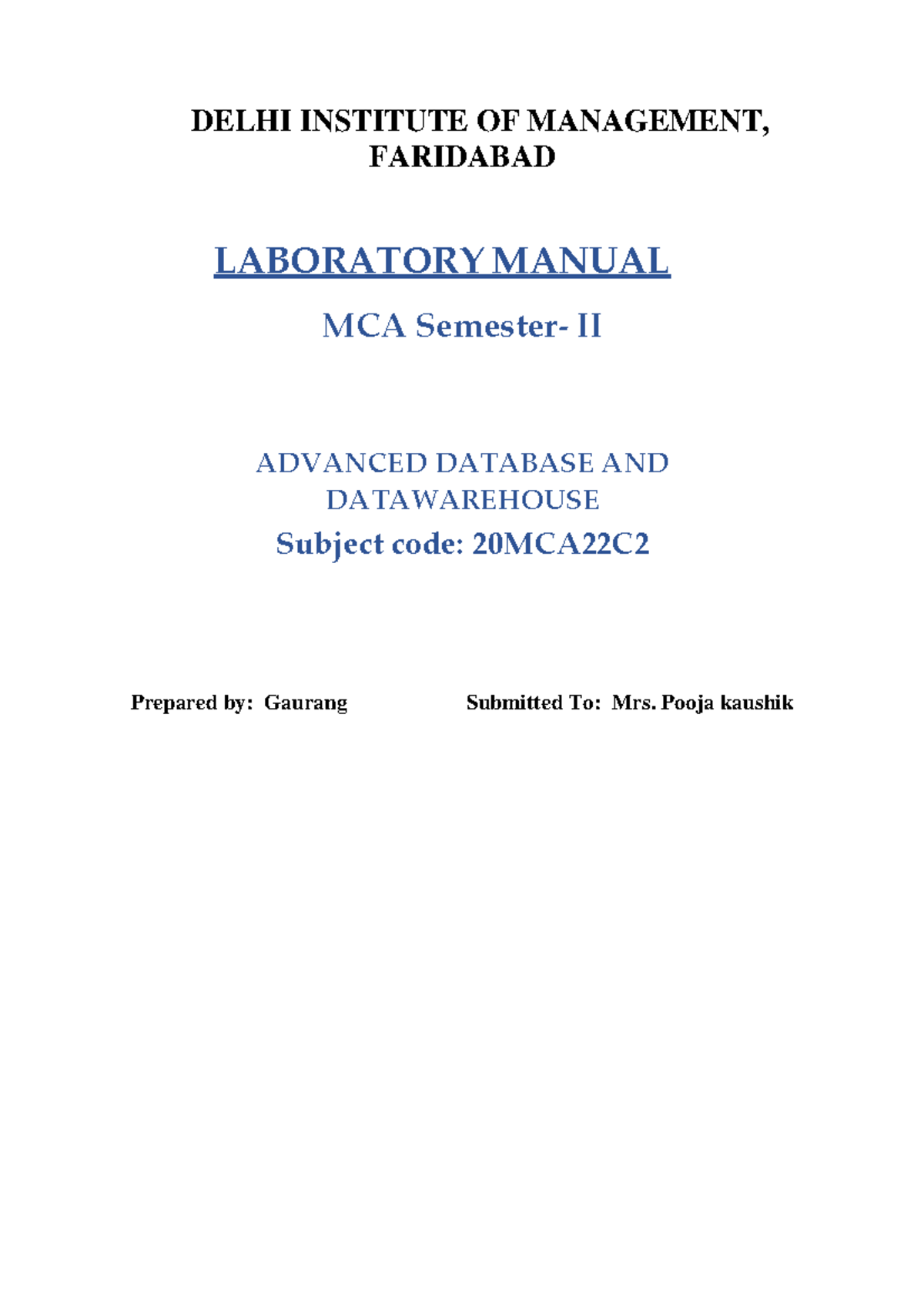 Advance-DBMS-Lab-Manual (1) (1)-pages-deleted-merged - DELHI INSTITUTE ...