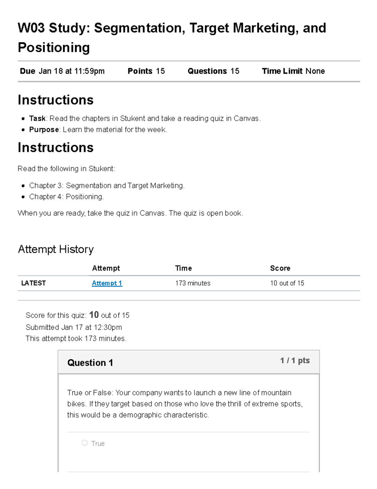 W03 Study Segmentation, Target Marketing, and Positioning Marketing Management - W03 Study ...