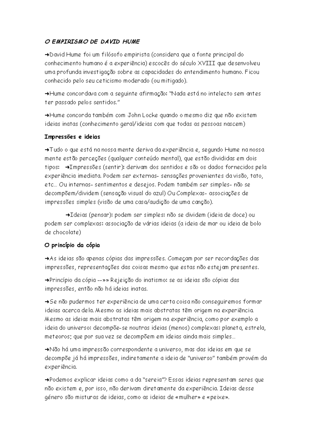 O Empirismo DE David HUME - O EMPIRISMO DE DAVID HUME💡 David Hume foi ...