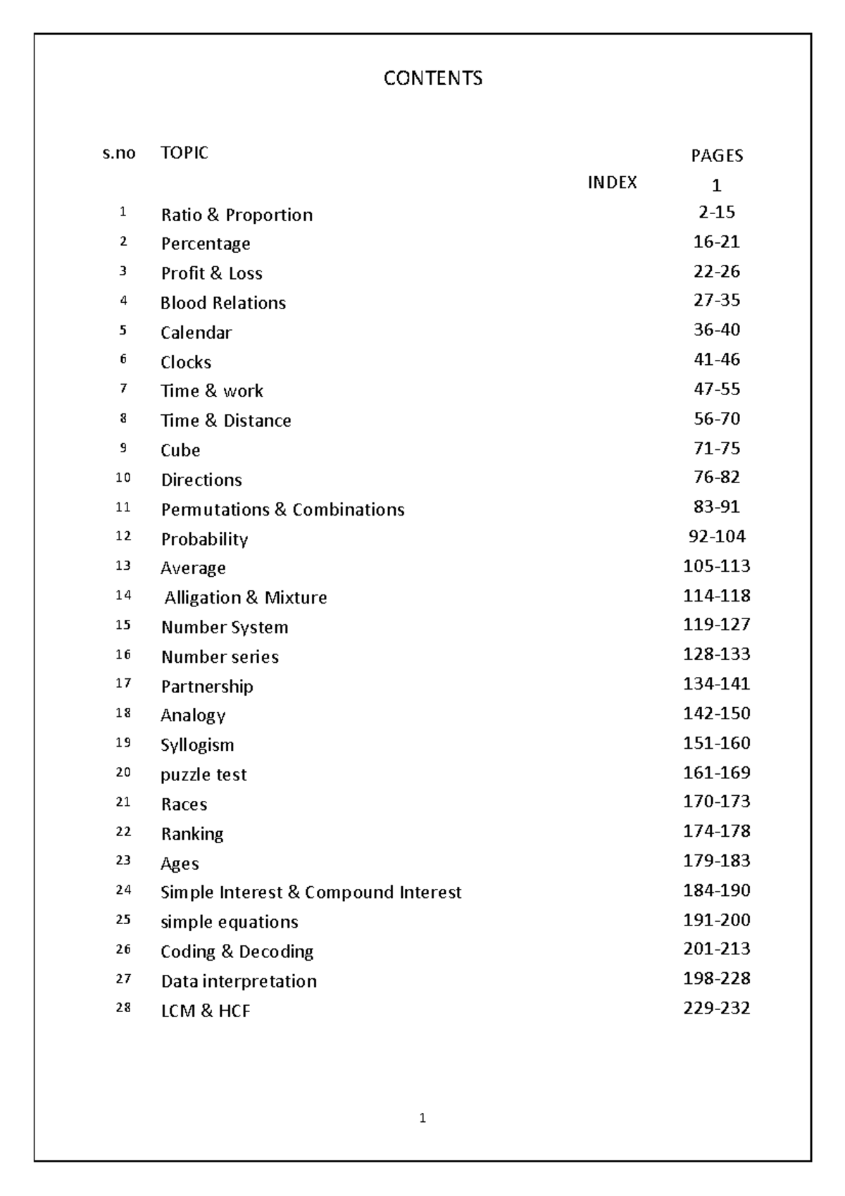 Aptitude Material F Fewf F CONTENTS S TOPIC PAGES INDEX 1 1 Ratio aptitude-material-f-fewf-f-contents-s-topic-pages-index-1-1-ratio