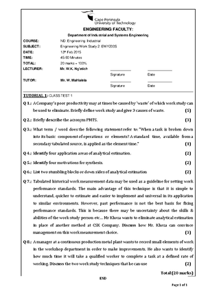 Activity Sampling Work-Notes - ACTIVITY SAMPLING / WORK SAMPLING ...
