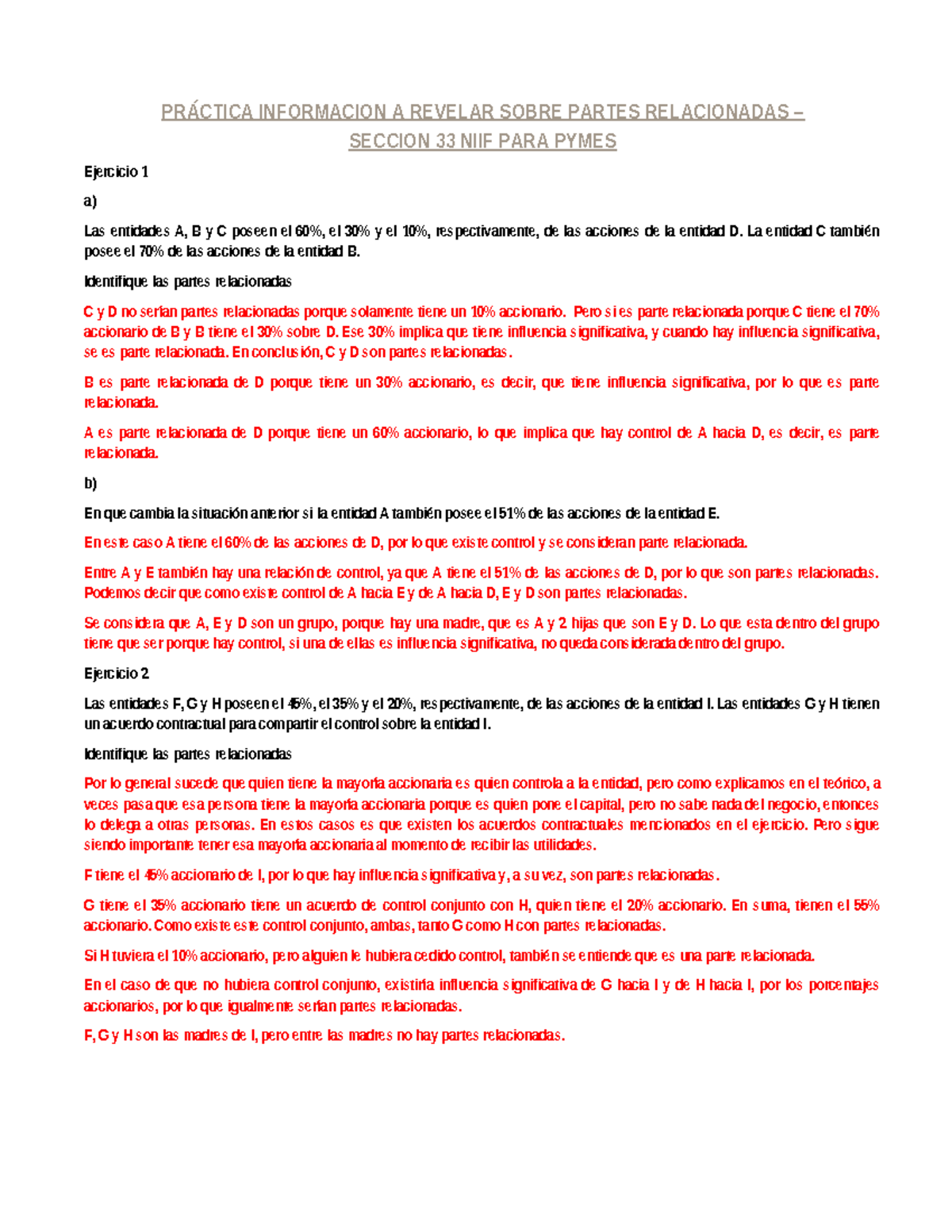 Práctica Partes Relacionadas-Sección 33 - Solución - PRÁCTICA ...