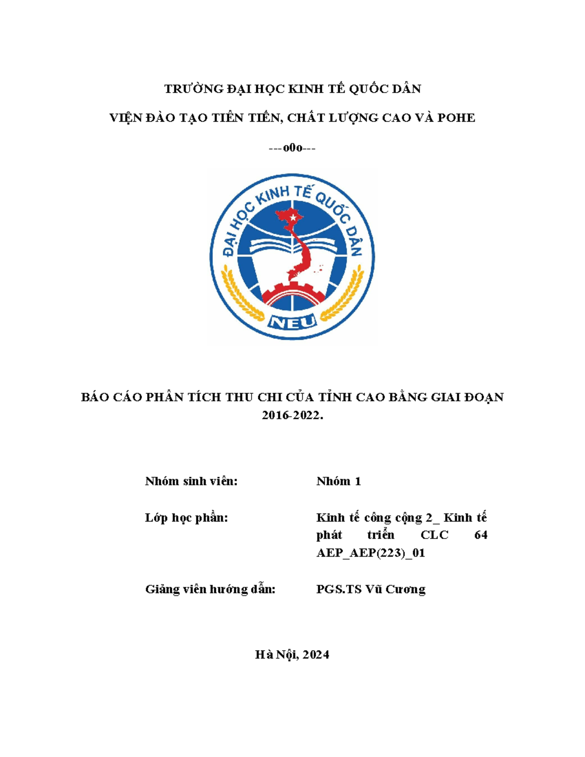 Ktcc-2 - btl - TRƯỜNG ĐẠI HỌC KINH TẾ QUỐC DÂN VIỆN ĐÀO TẠO TIÊN TIẾN, CHẤT LƯỢNG CAO VÀ POHE ...