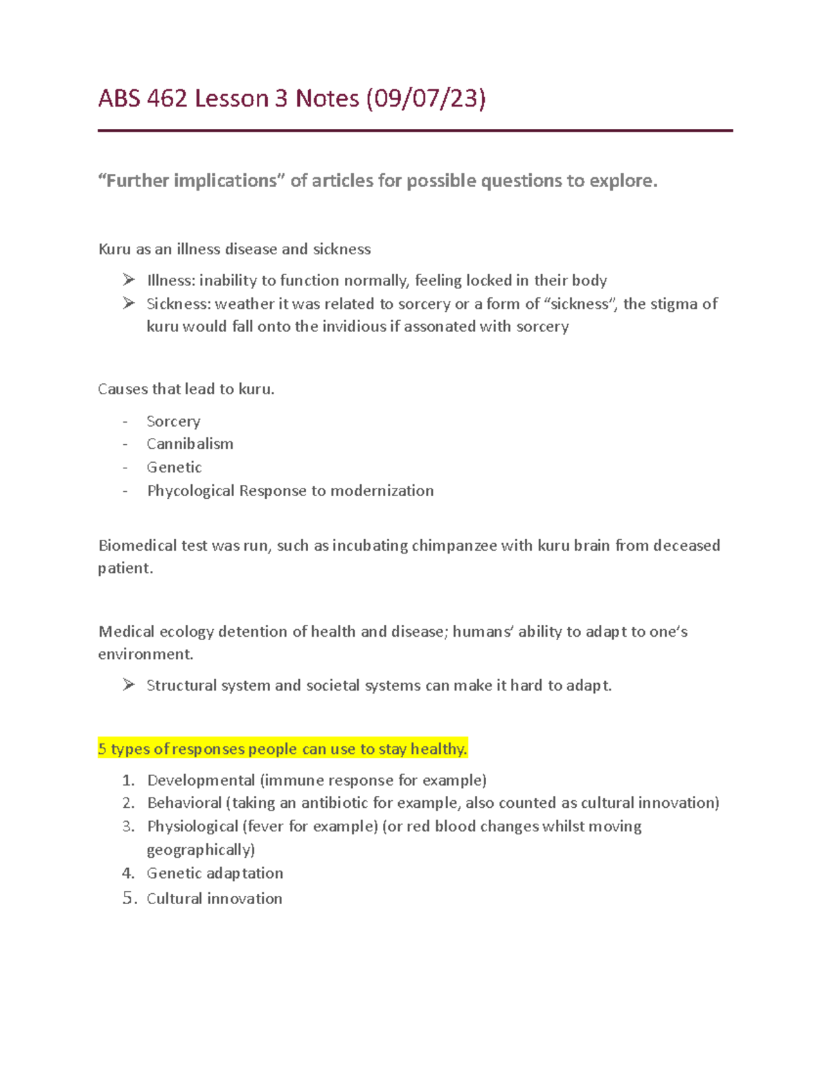 ABS 462 (09:07:23) - lecture notes from class - ABS 462 Lesson 3 Notes ...