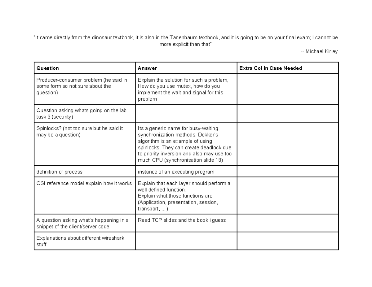 Summary - lecture 1-10, complete - Questions that might be asked in the ...