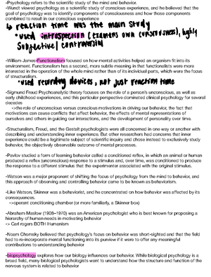 Psychology module one review - Psychology module one review BASICS ...