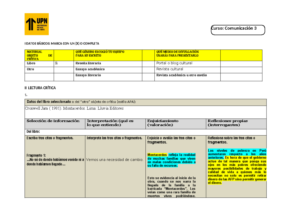 Ejemplo Matriz 5 (1) - xcdf - I DATOS BÁSICOS: MARCA CON UN (X) O ...