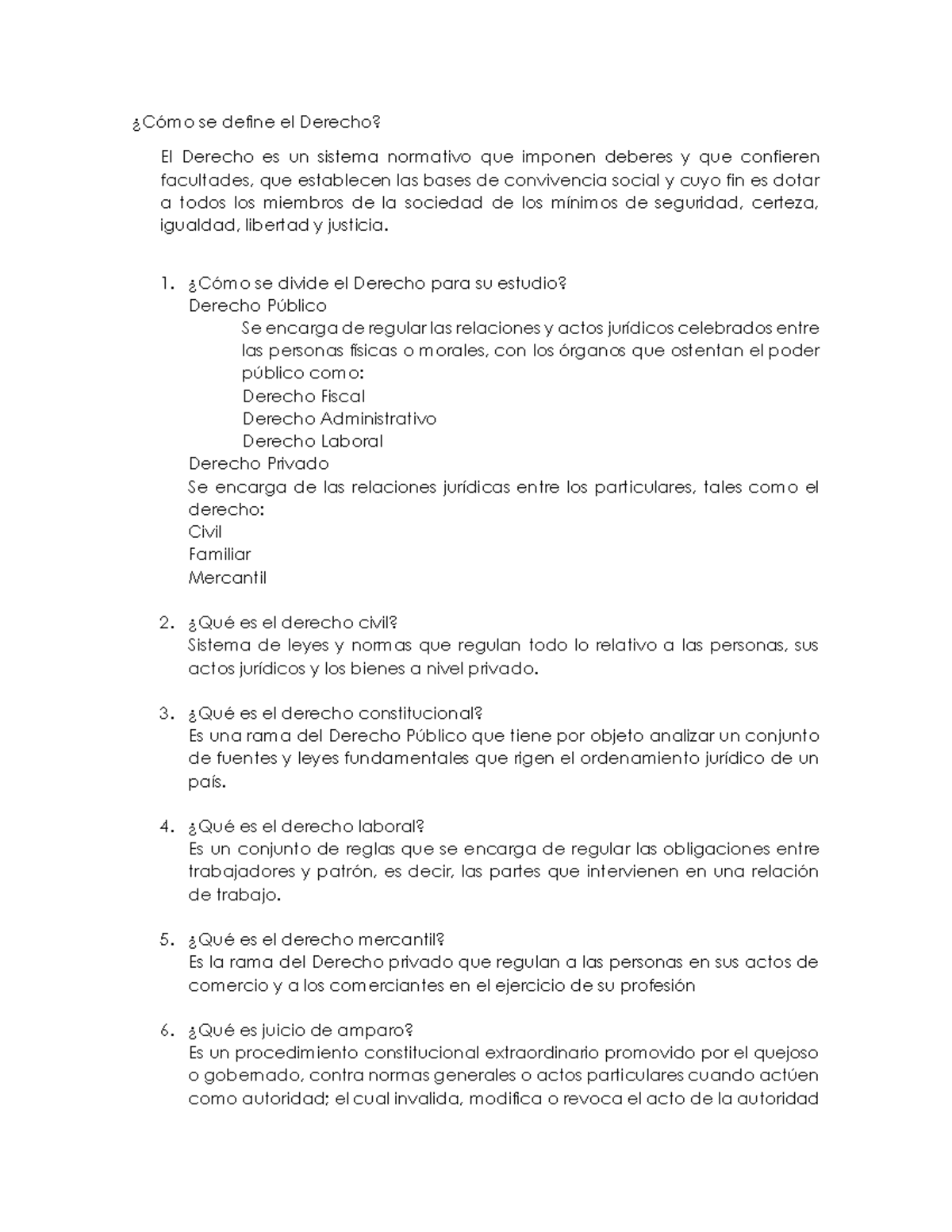 Guía Estudio - øCÛmo se define el Derecho? El Derecho es un sistema ...