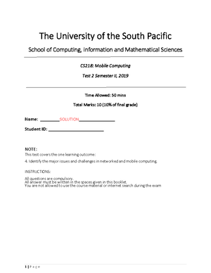 Week 4 Lab - mobile computing - CS218 Lab for Week 4 Lab Work: Remote Method Invocation Exercise ...
