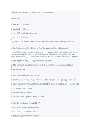 Virology questions for EXAM - Why was it possible to eradicate smallpox ...