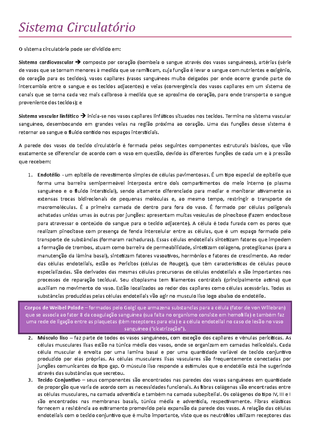 Sistema Circulatório - Sistema Circulatório O sistema circulatório pode ...