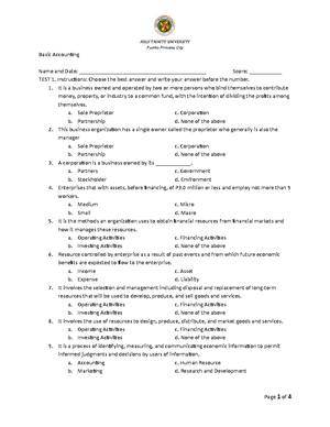 Pslmc Resolution No. 1 s. 2022 - Accountancy - Studocu