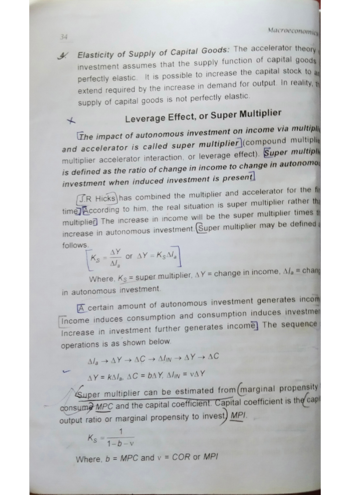 Leverage Effect or Super Multiplier - B.A Economics - Studocu