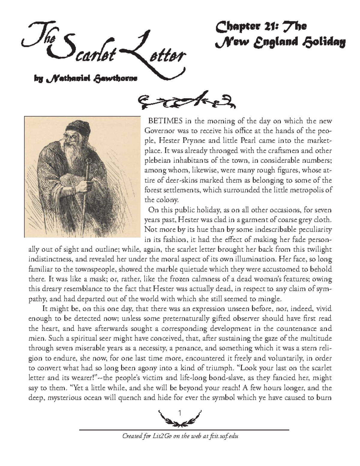 The scarlet letter 003 chapter 1 the prison door - Created for Lit2Go ...