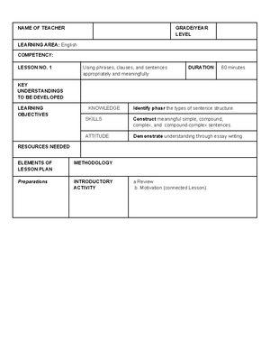 Creative Writing Course Syllabus - SHS COURSE SYLLABUS School: St ...
