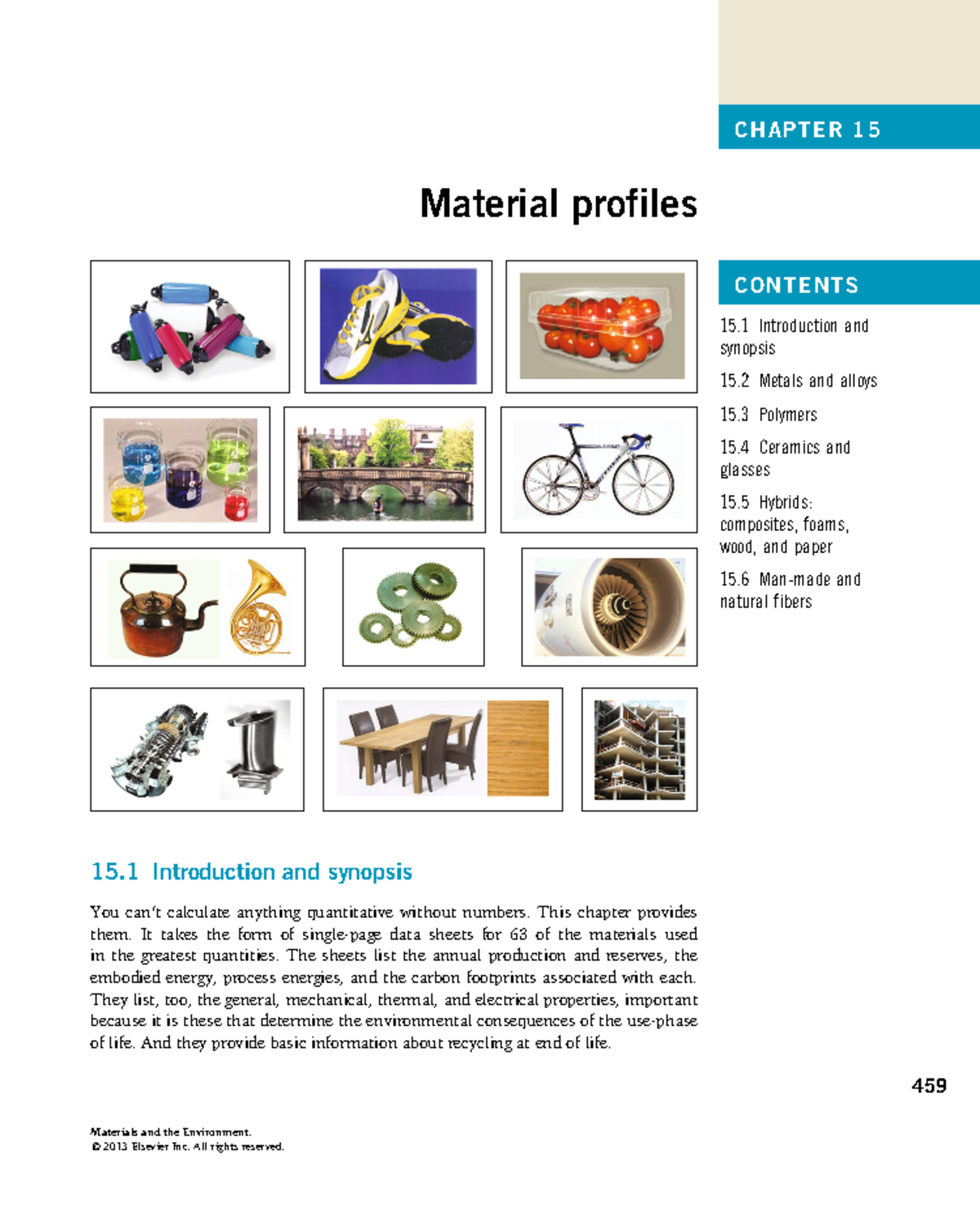 Chap 15 Materials Profiles (1) - C H A P T E R 1 5 Material profiles 15 ...