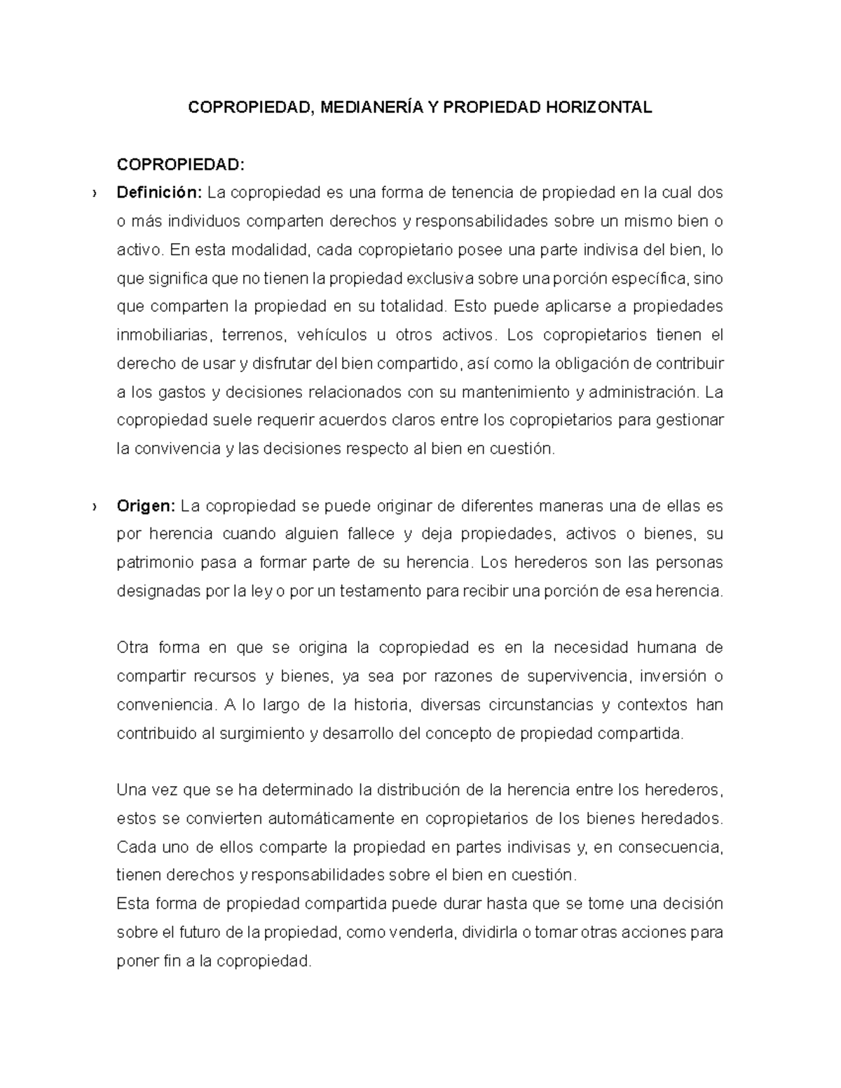 Copropiedad Medianería Y Propiedad Horizontal - COPROPIEDAD, MEDIANERÍA ...
