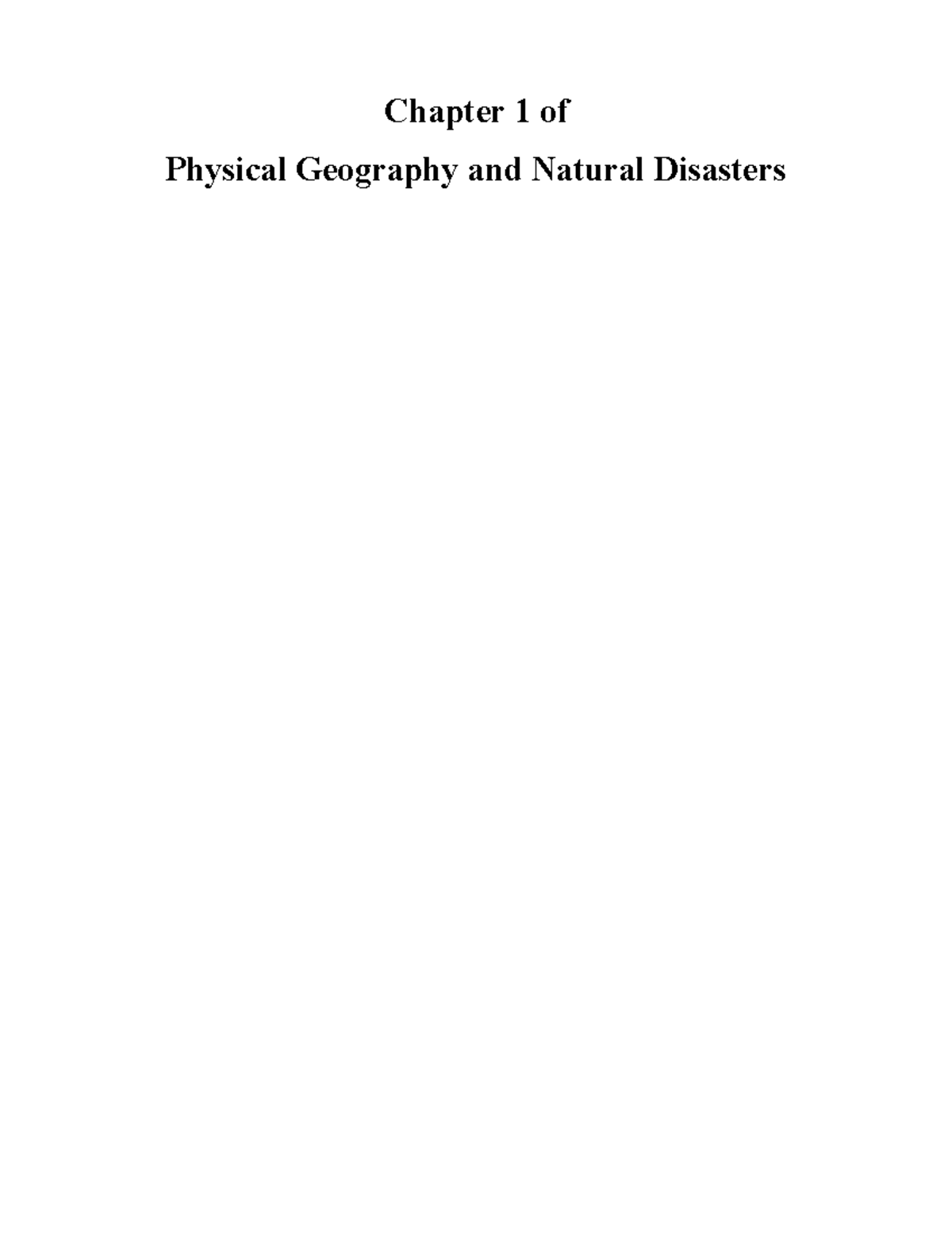 Dastrup 2021b Chapter 1 final - Chapter 1 of Physical Geography and ...