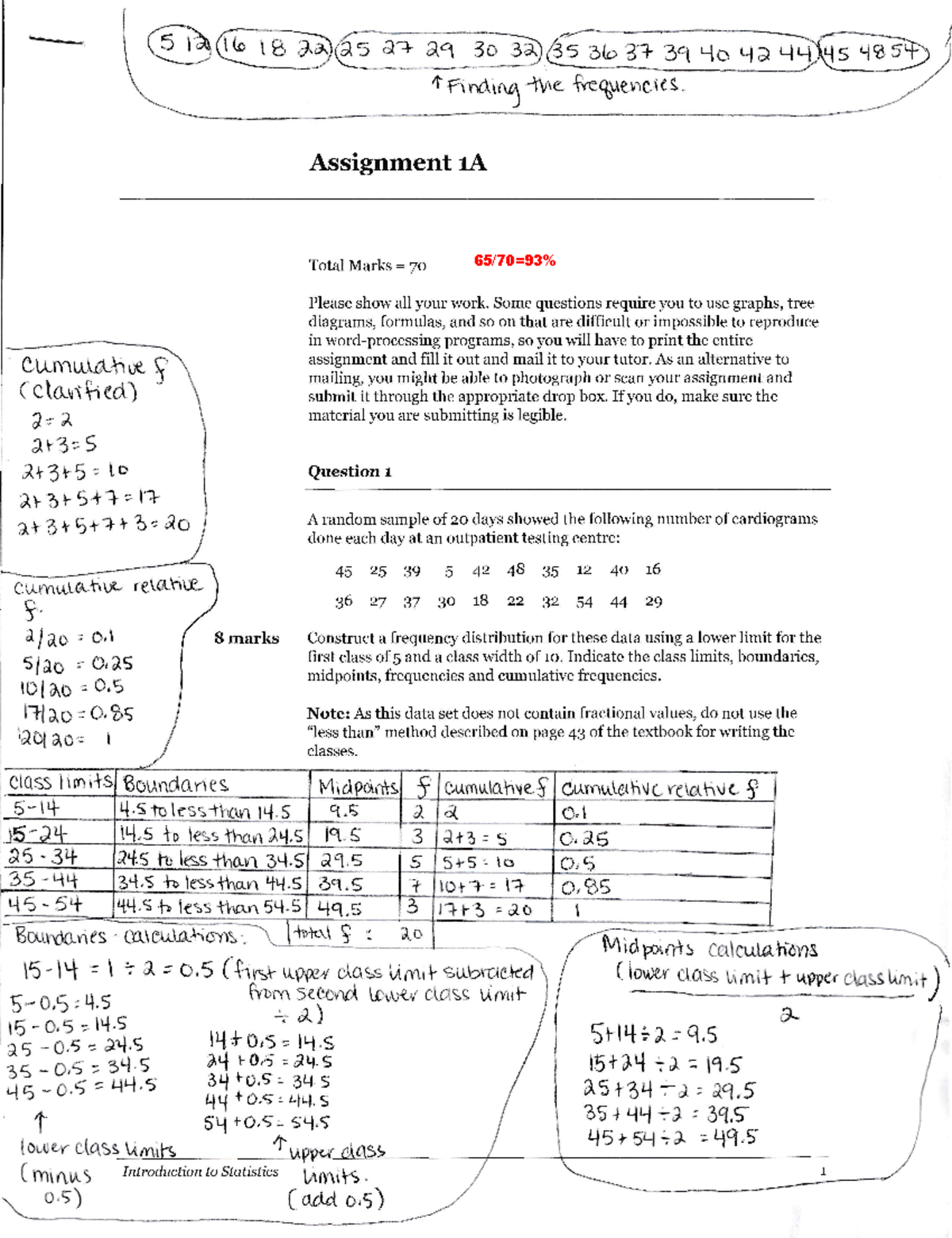 Assignment 1MATH215 - 93% - I (5'o ppe ] 's-tl\ilrl (s'o oiuoucnpoaul ...