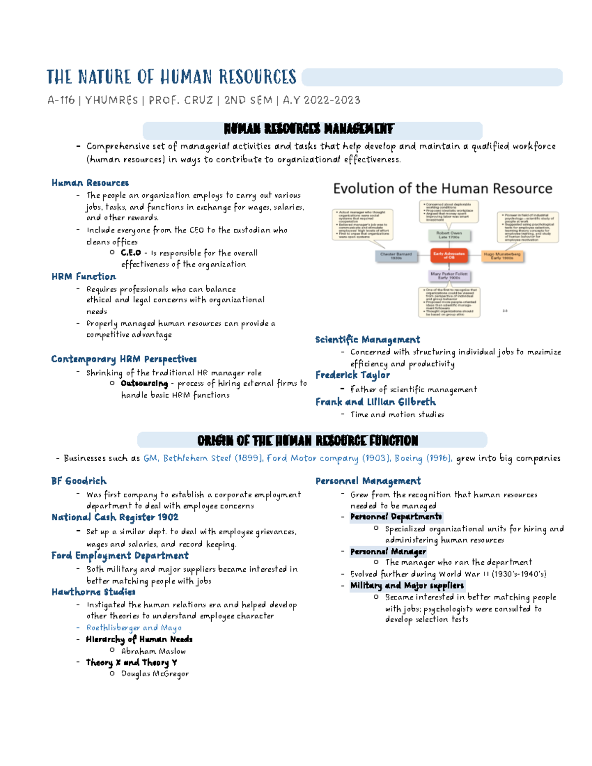 Chapter 3 Humres - reviewer - A-116 | YHUMRES | PROF. CRUZ | 2ND SEM ...